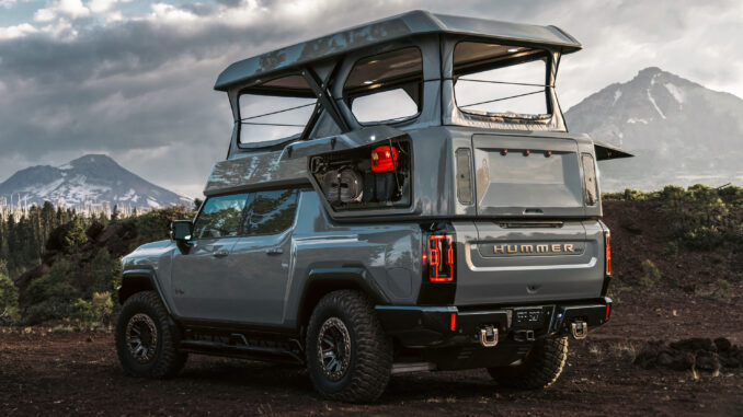 The GMC Hummer EV EarthCruiser Is A Solar-Powered, Off-The-Grid ...