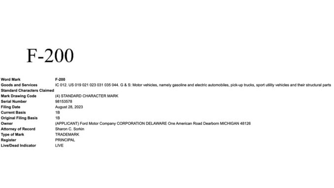 Ford 'F-200' Surfaces Ahead Of Detroit Auto Show | American Cars And Racing