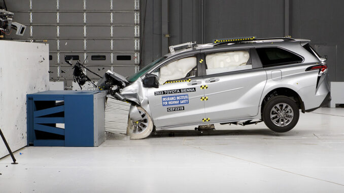 Minivans Flop On New Rear Seat Safety Crash Test | American Cars And Racing
