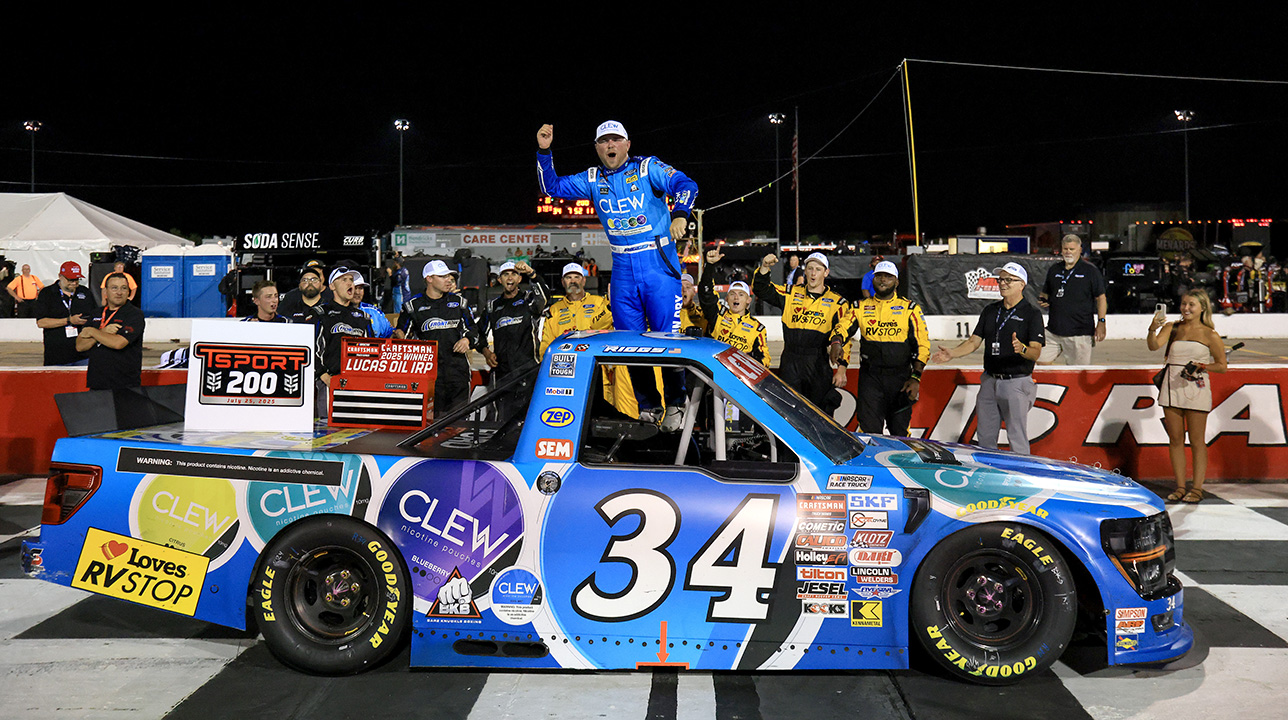 Layne Riggs Sweeps Stages In Indy NASCAR Truck Series Win | American ...